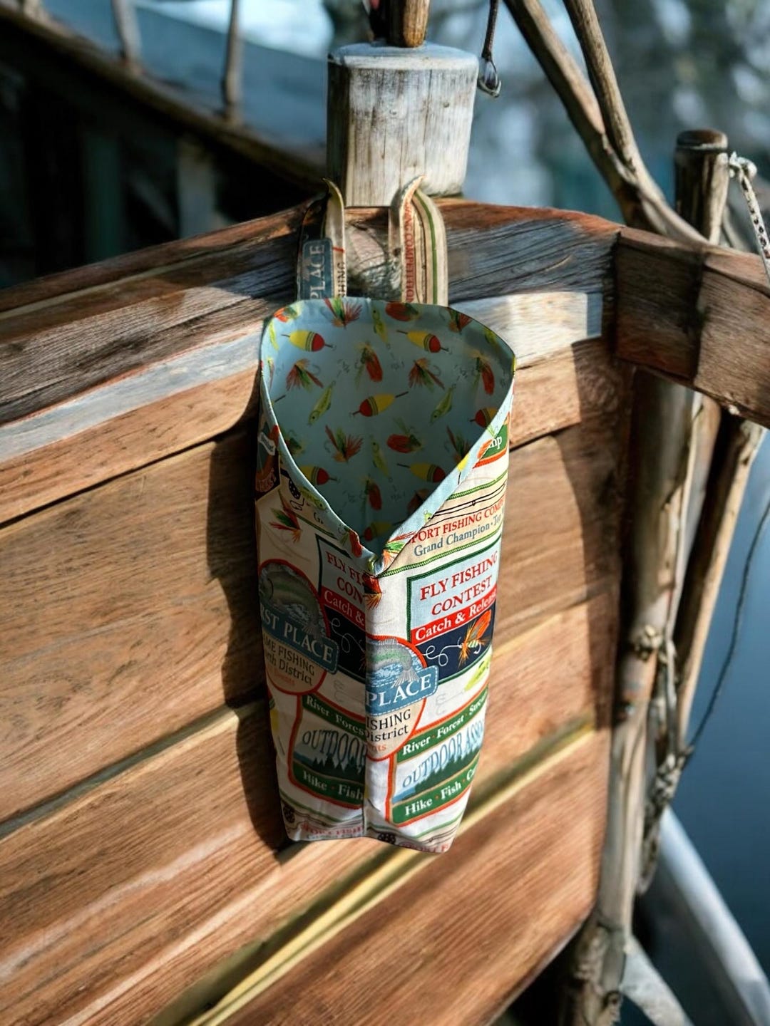 Fishing Boat Trash Bag, Boat Trash Bag, Fisherman, Reusable Trash Bag ...