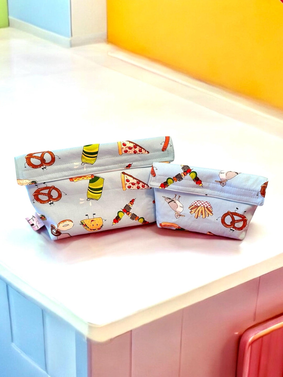 Reusable Food Bags, Food Storage, Snack Bag, Sandwich, Quart, Folding ...