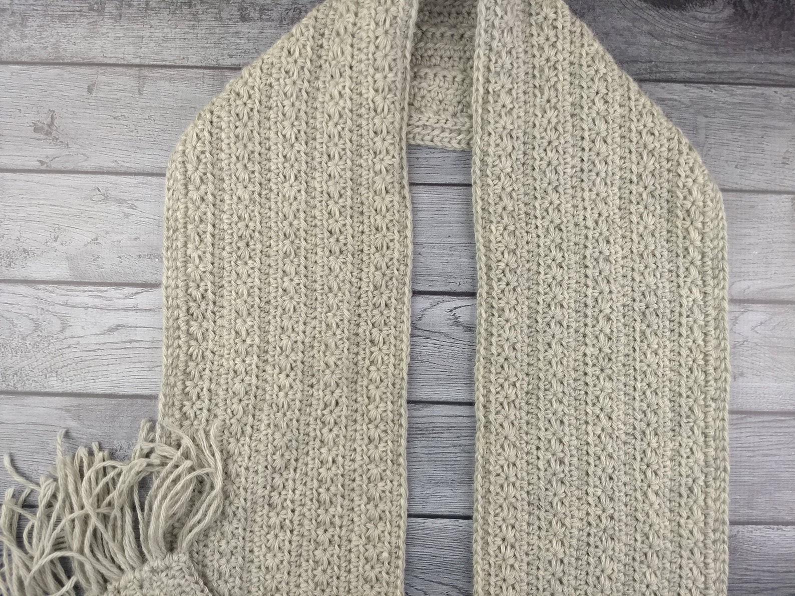 Stella Scarf Crochet Pattern Star Stitch Crochet Scarf | Etsy