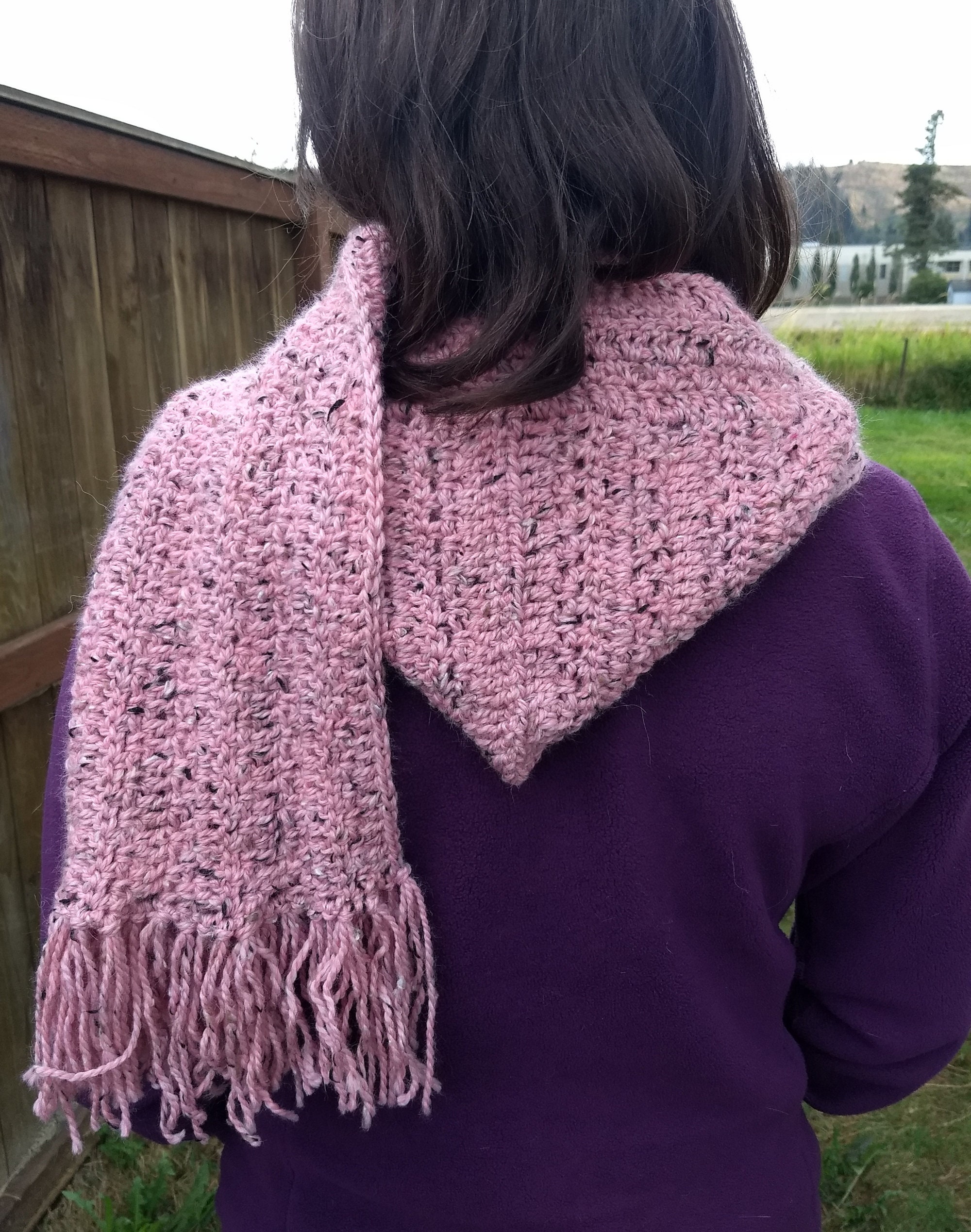 Hooded Scarf Crochet Pattern With Pockets - Etsy
