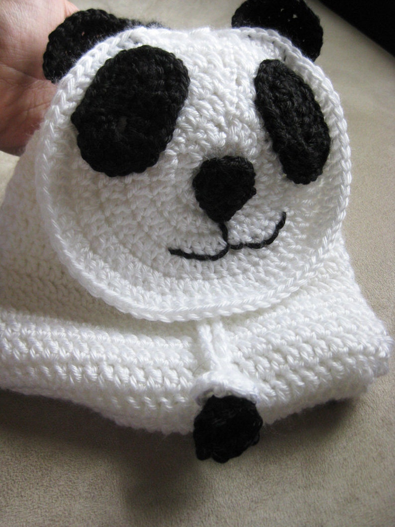 Crochet Pattern Panda Bear Backpack Toddlers Children's - Etsy