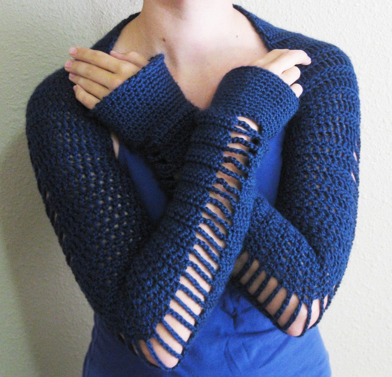 Crochet Pattern Longsleeved Coverup Armwarmer Scarf 3 in 1 - Etsy