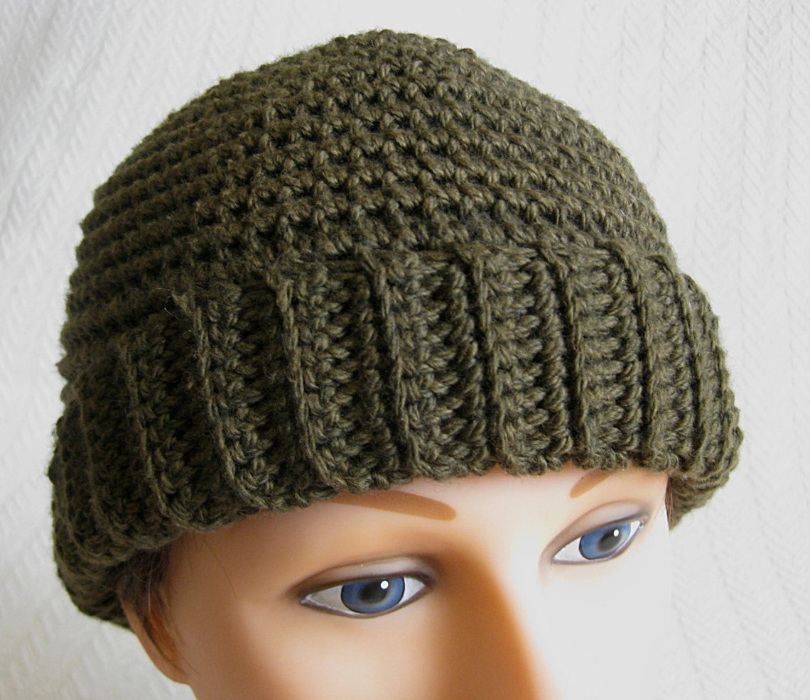 Men's Thermal Hat Crochet Pattern - Etsy