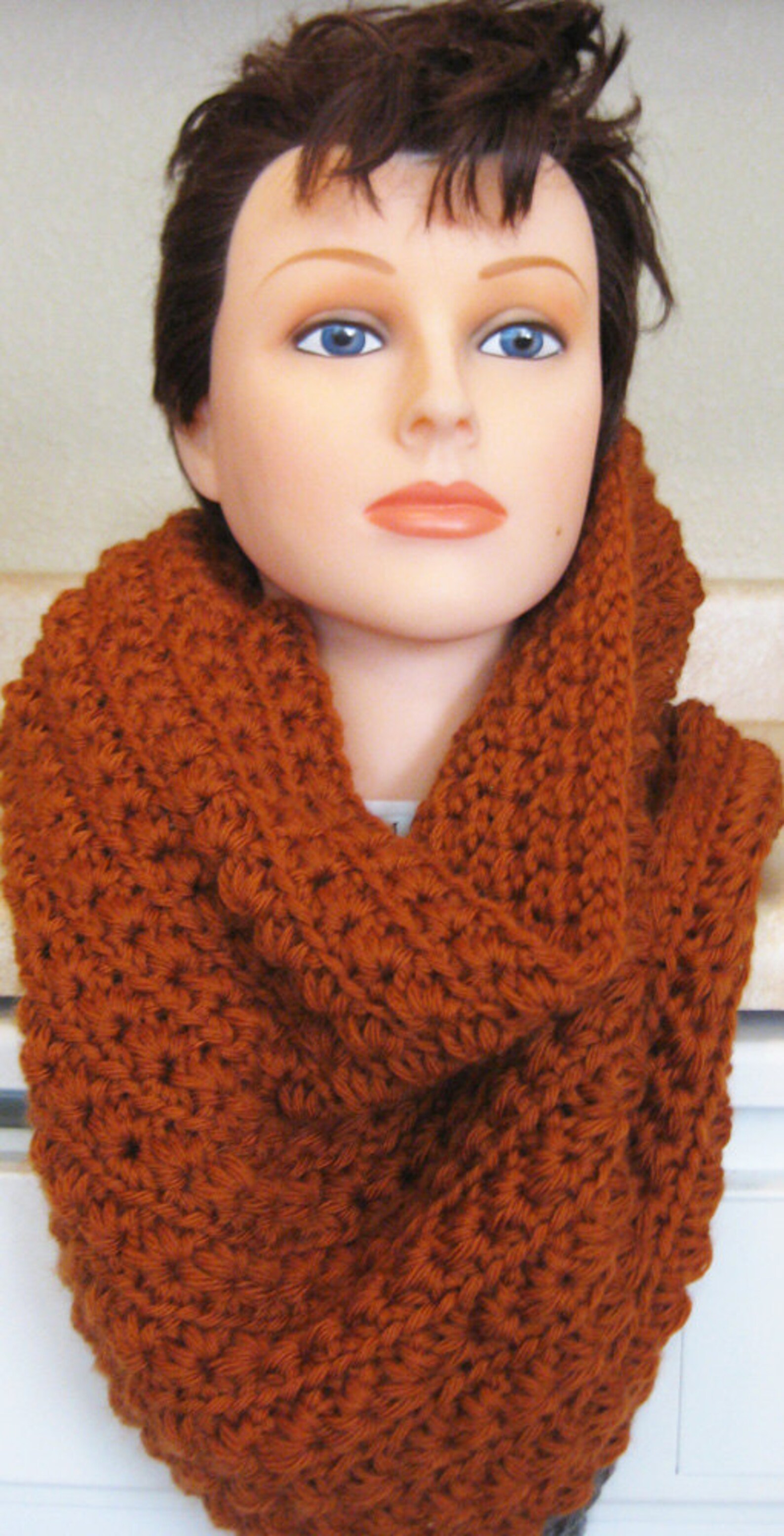Crochet Pattern Star Stitch Cover up Shawl Chunky Cowl S/M - Etsy