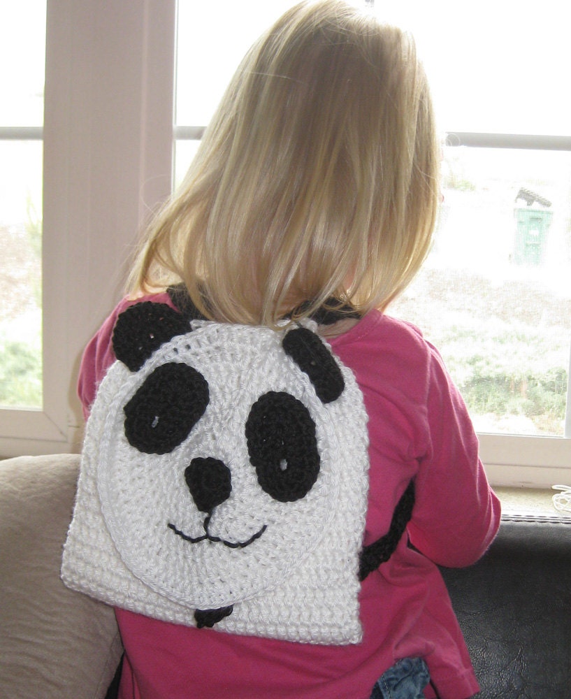 Crochet Pattern - Panda Bear Backpack Toddlers Children's - Etsy