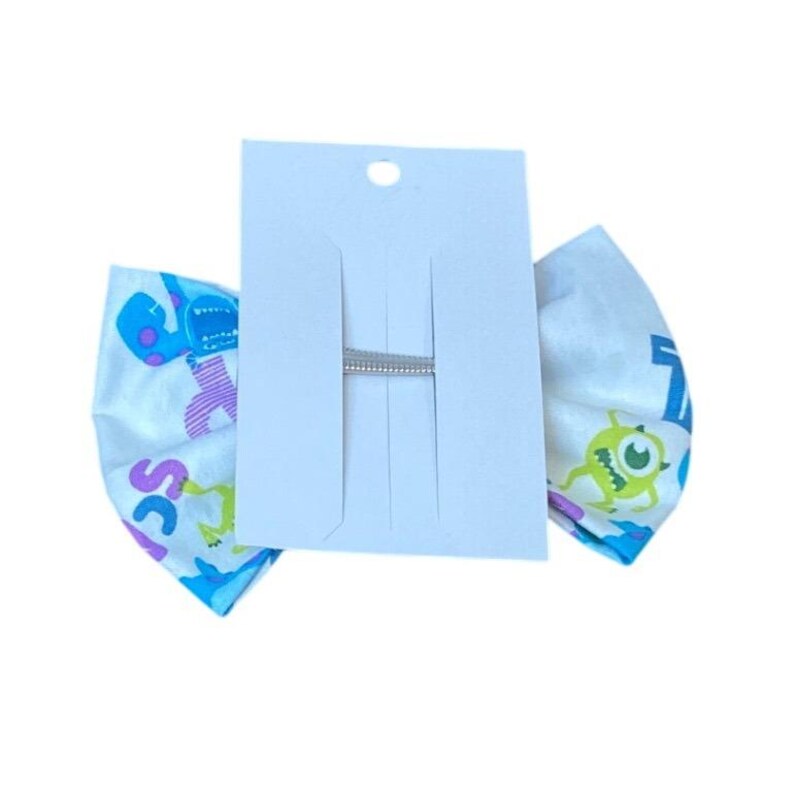 Monsters Inc Sulley Mike Wazowski Hair Bow Character Alligator Clip 4.5 ...