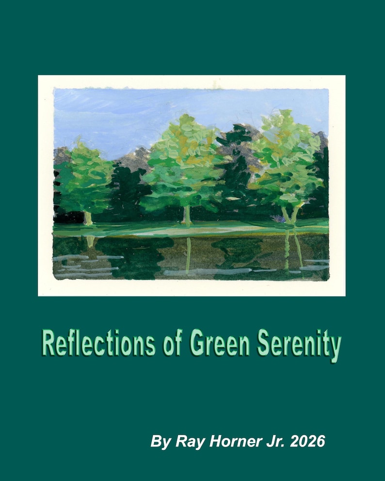Original Gouache Landscape ACEO – Trees Reflection on Water, Arches ...