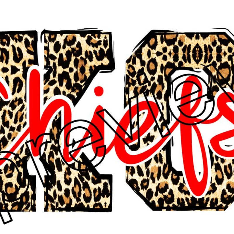 Kc Chiefs Leopard Png - Etsy