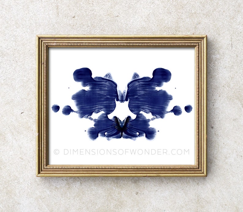 Rorschach PRINT Rorschach ink blot Rorschach art psychology | Etsy