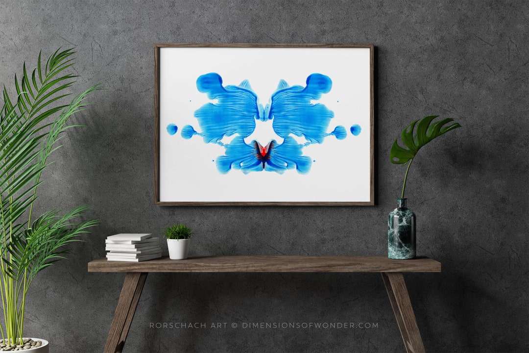 Rorschach Art Print (printable Art, Digital Download) Rorschach Inkblot ...
