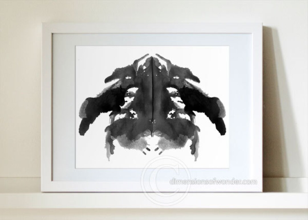 Printable Art (INSTANT DOWNLOAD) Rorschach Ink Blot, Rorschach Stains ...