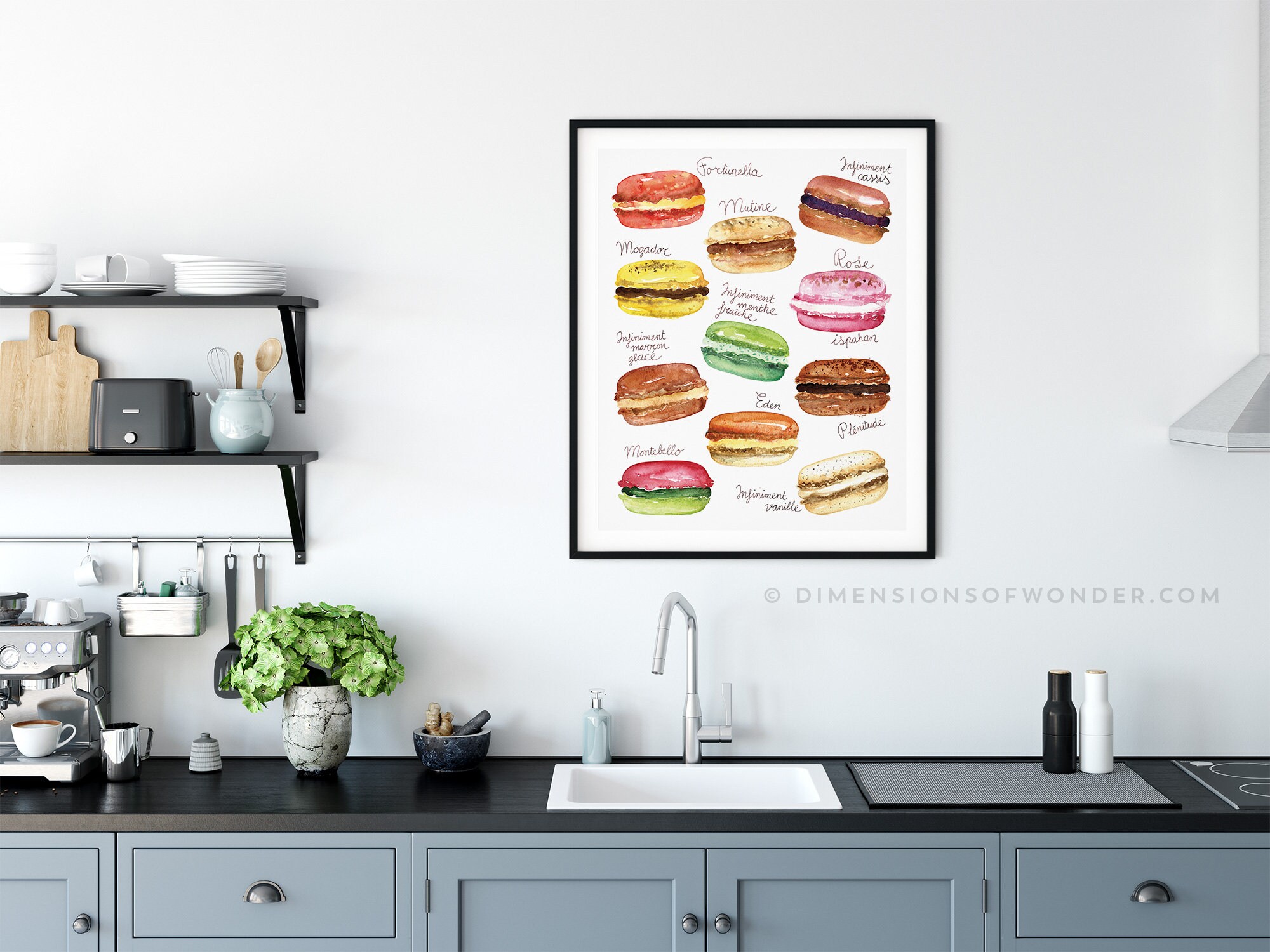 Macaroons Printable Art French Macarons Printable - Etsy
