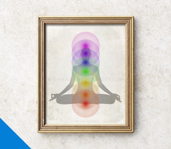 Chakra Art Chakra Poster Chakra Print Meditation Art Yoga | Etsy