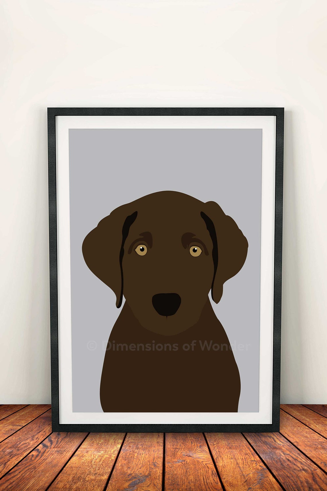 Chocolate Lab Art, Chocolate Lab Wall Art, Chocolate Lab Poster ...