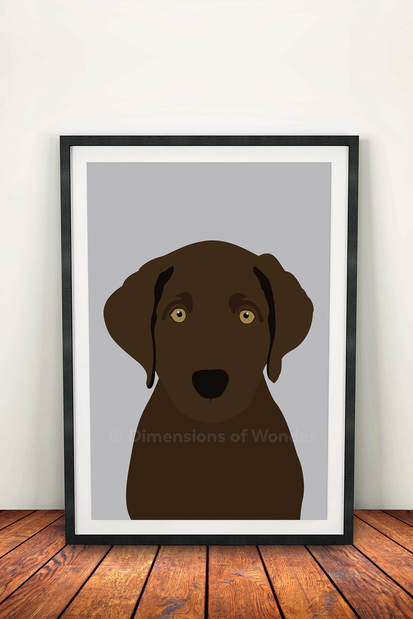 Chocolate Lab Art, Chocolate Lab Wall Art, Chocolate Lab Poster ...