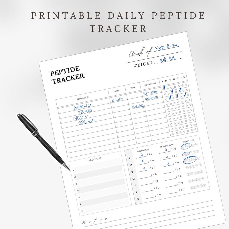 Peptide Label Template - Etsy