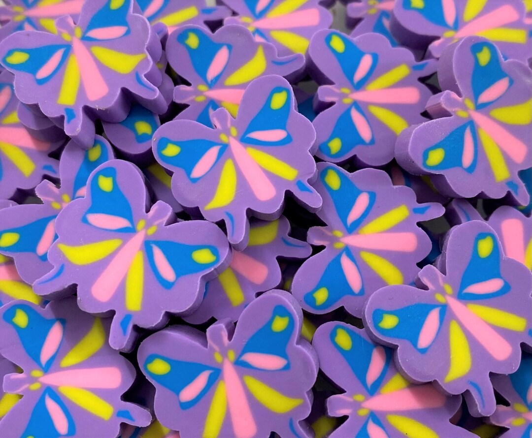 Butterfly Mini Erasers | Desk Pets, Party Favors, Teacher Rewards ...