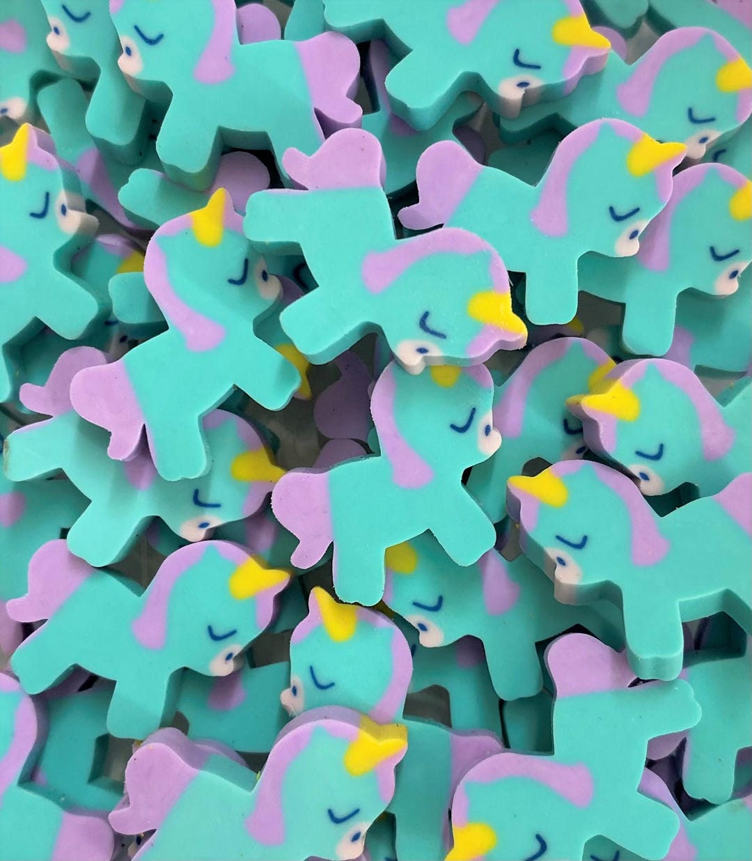 Unicorn Mini Erasers | Desk Pets, Party Favors, Classroom Rewards ...