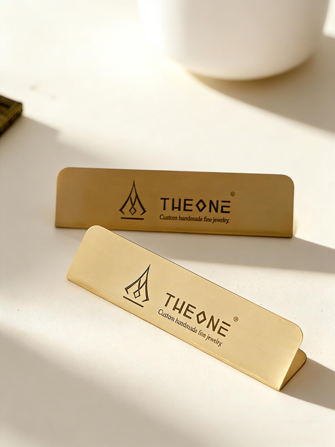 Handmade Brass Price Tag Sign, Rustic Metal Table Tent, Custom Engraved ...