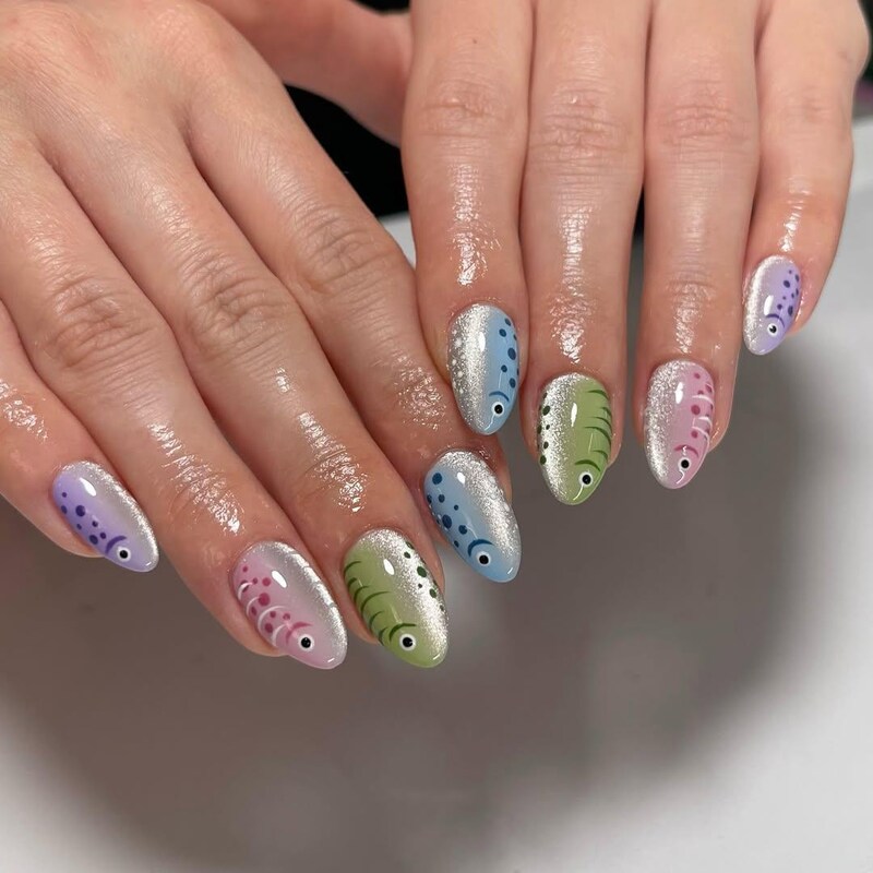 Fish Design Nails - Etsy