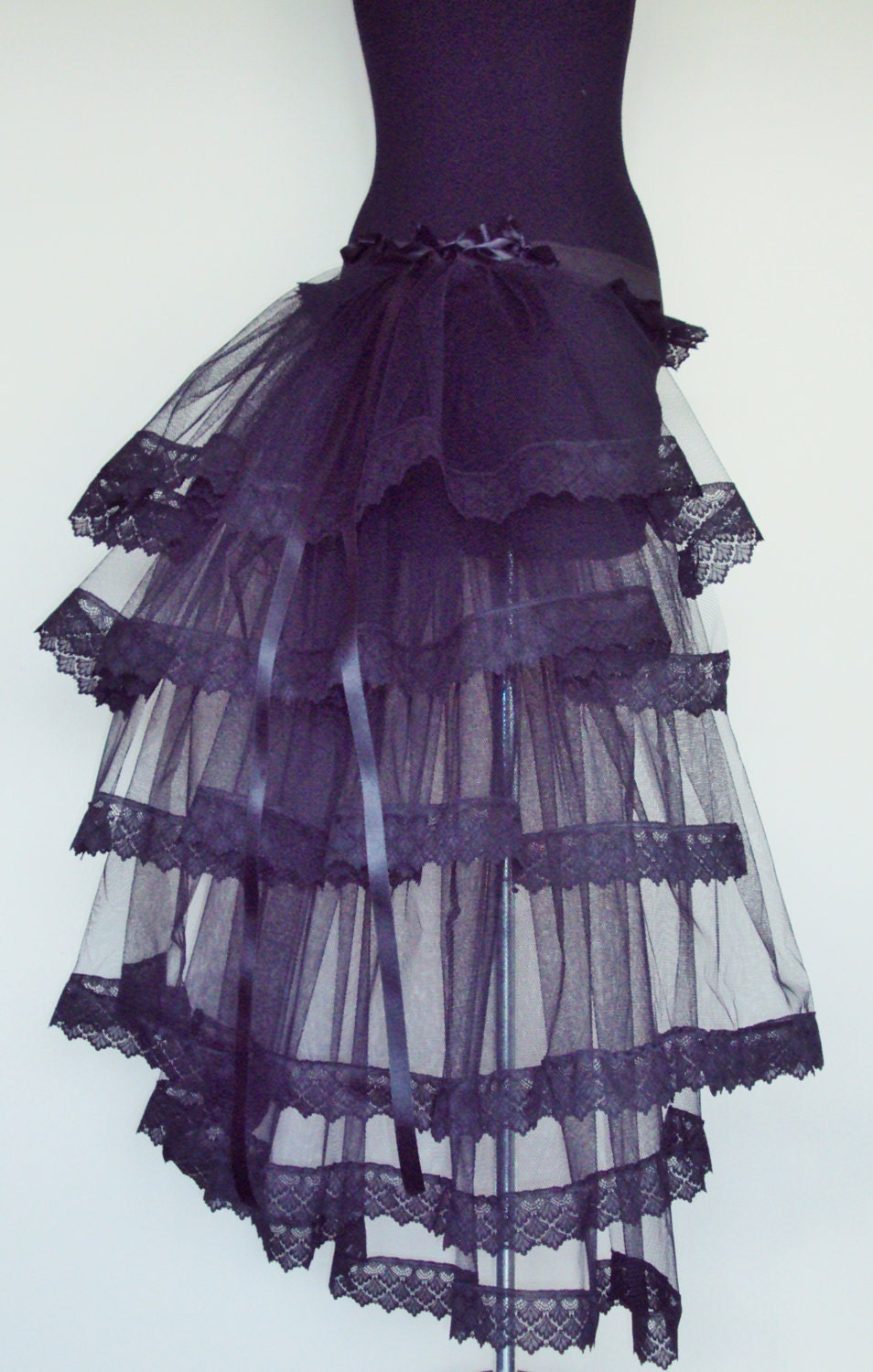 Black Lace Steam Punk Goth Bustle Tutu Belt US. 12 14 16 UK. | Etsy