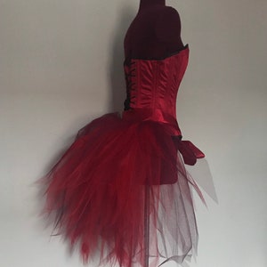 Red Peacock Feather Red Burgundy Burlesque Bustle This Bustle Has ...