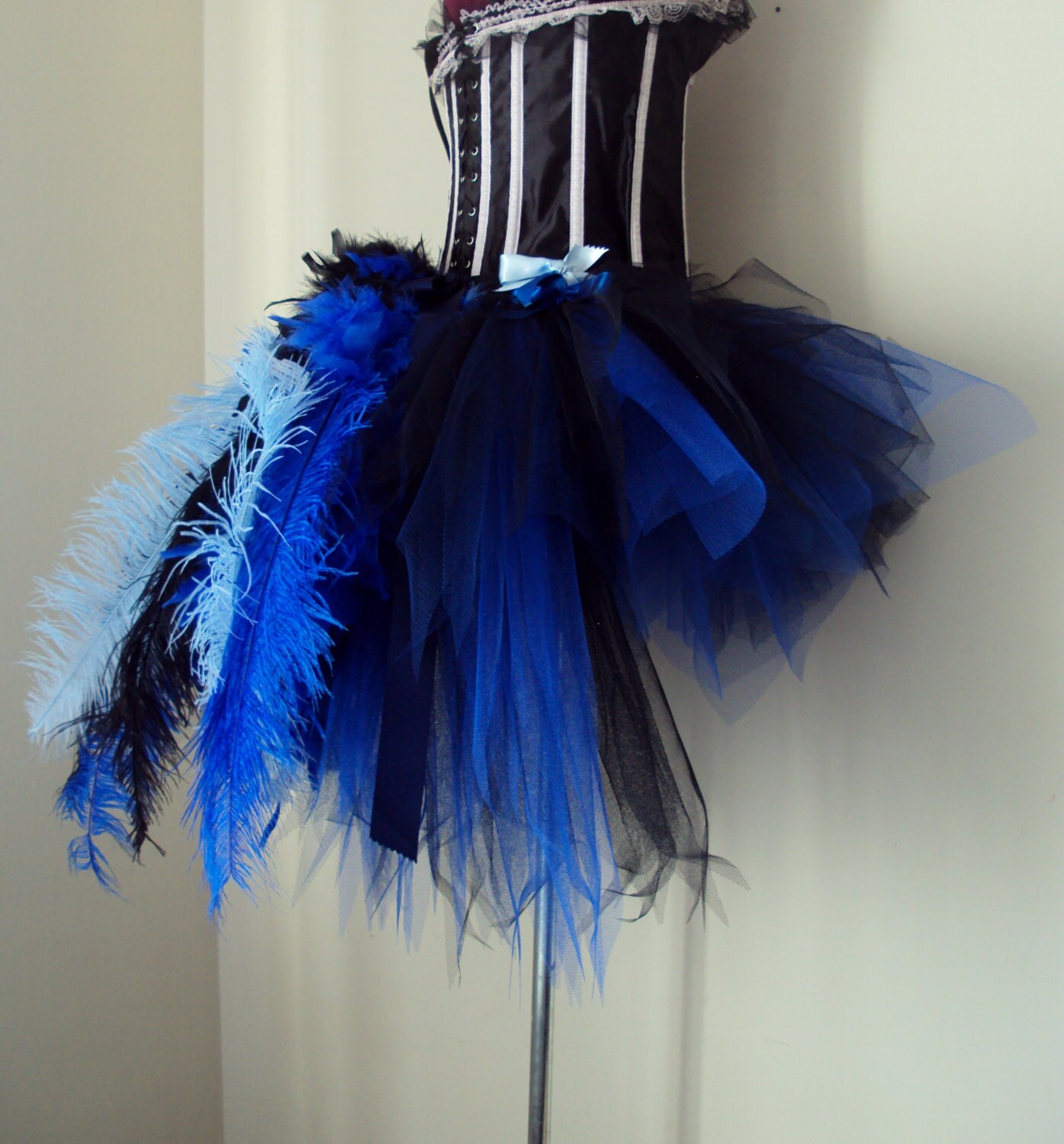 Royal Blue Peacock Burlesque Tutu Skirt All Sizes Available at Checkout ...
