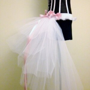 Burlesque White Bustle Tutu Belt US 4 10 UK 6 12 Bachelorette Party - Etsy