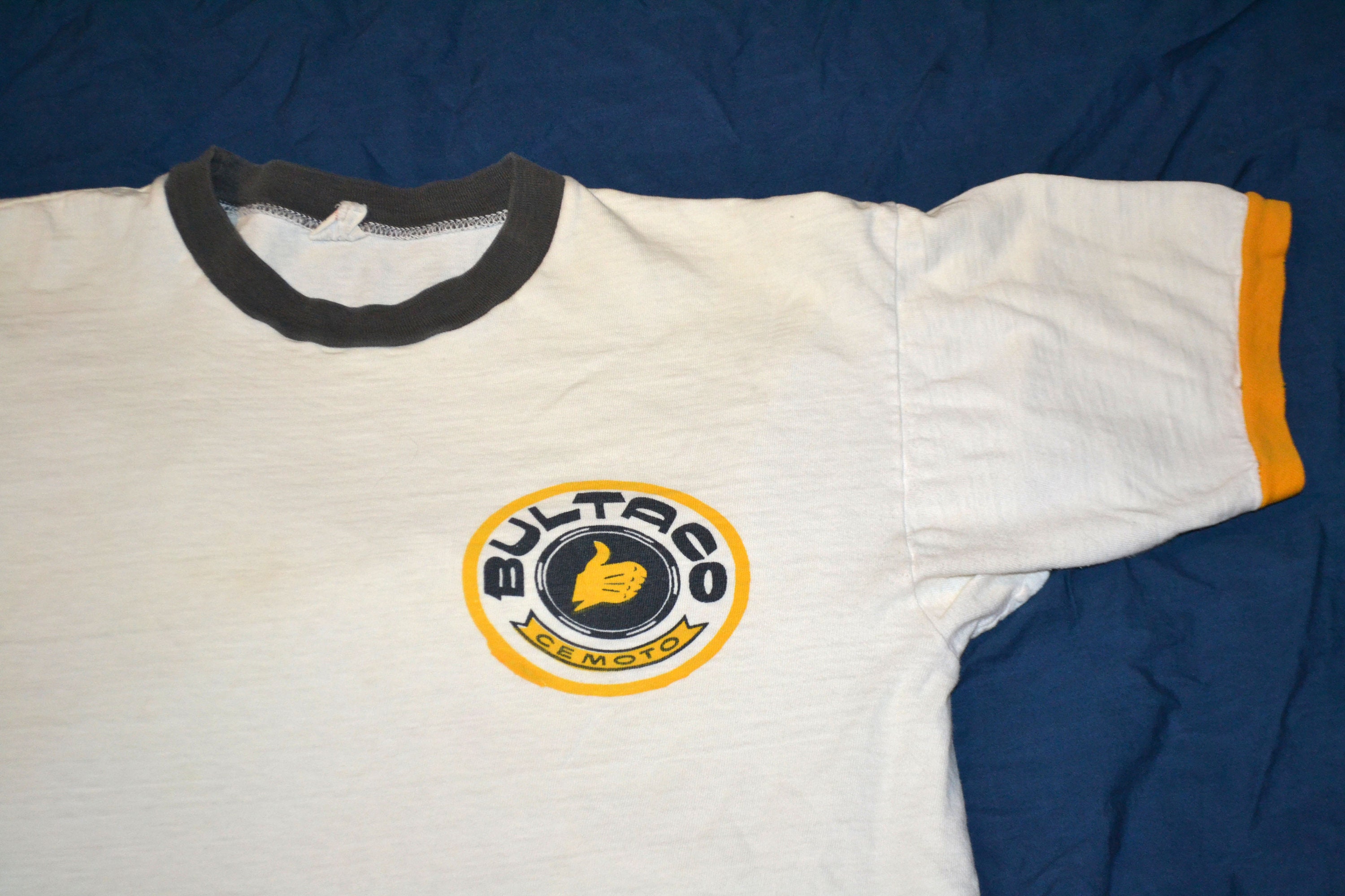 60's Champion Tag Bultaco Racing T-shirt Vintage Original Size M Biker ...