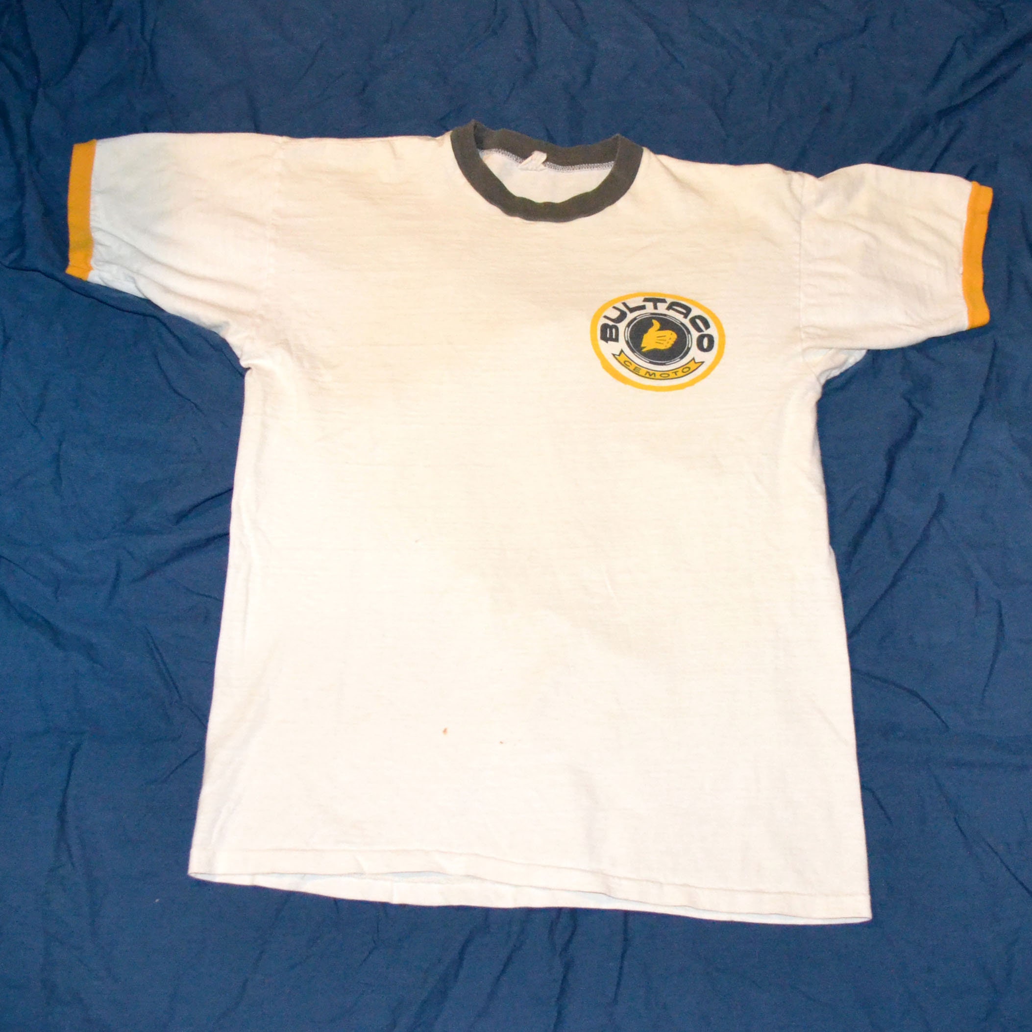 60's Champion Tag Bultaco Racing T-shirt Vintage Original Size M Biker ...
