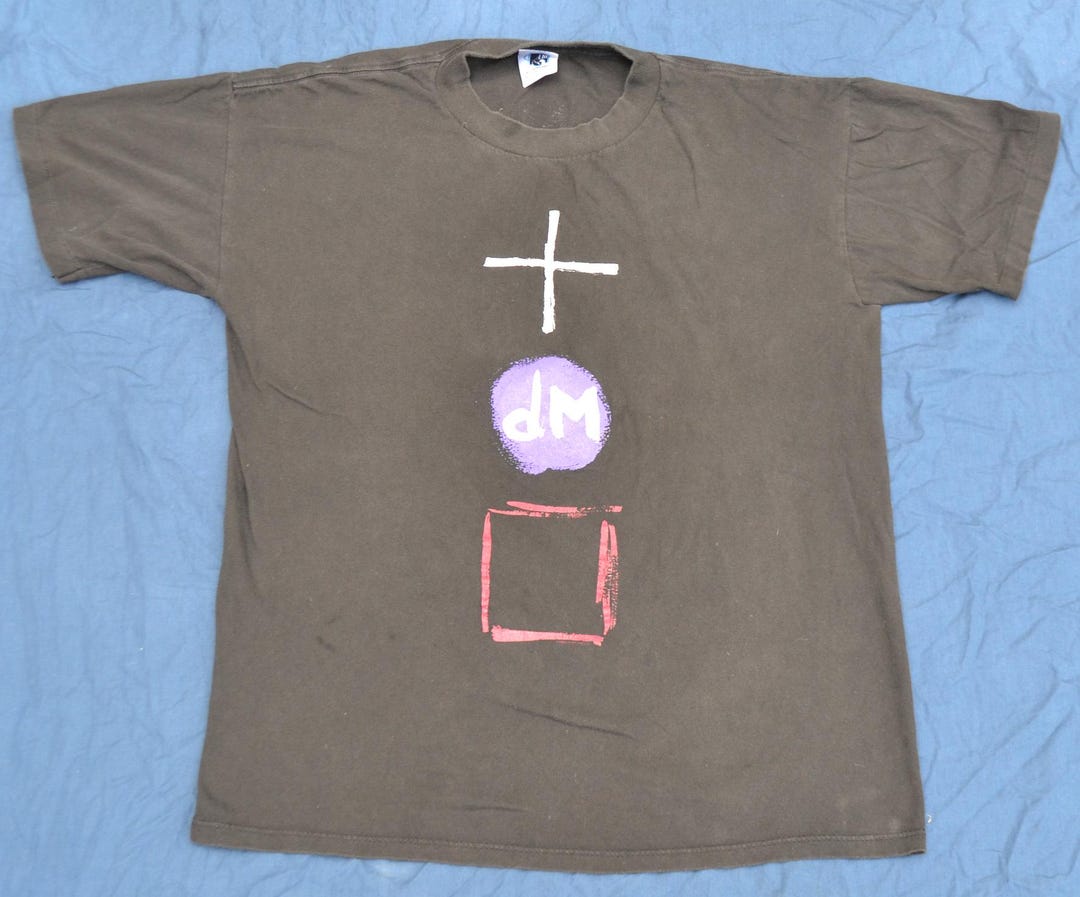 1993 Depeche Mode DM Plus Tour Shirt Size L Synth Pop Electronic NIN ...