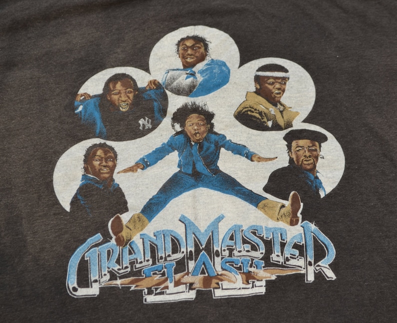 Ultra Rare 80's Grandmaster Flash Tour Shirt Hip Hop Shirt Size Large T ...