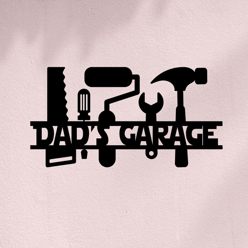 Personalized Workshop Metal Sign, Custom Garage Wall Art, Tool Shop ...