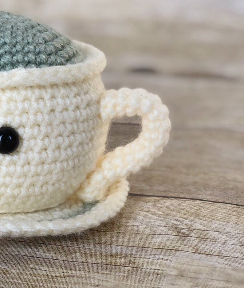 Crochet Tea Cup and Saucer-amigurumi Tea Cup-crochet - Etsy
