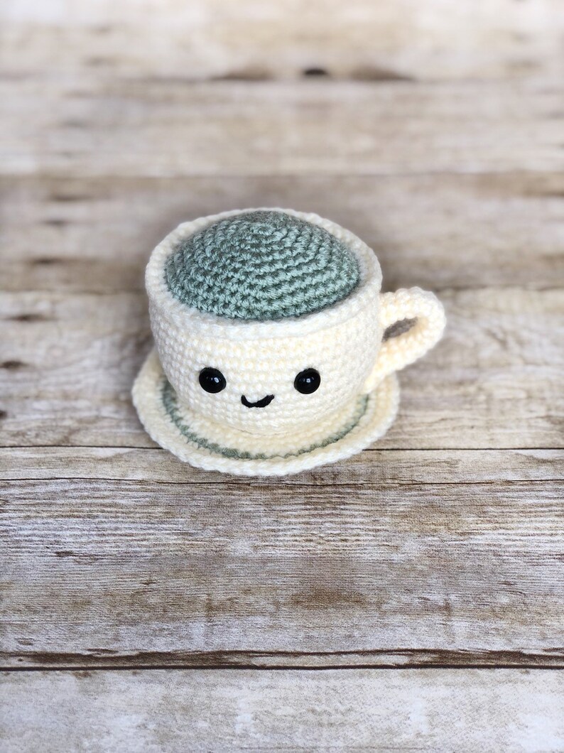 Crochet Tea Cup and Saucer-amigurumi Tea Cup-crochet | Etsy
