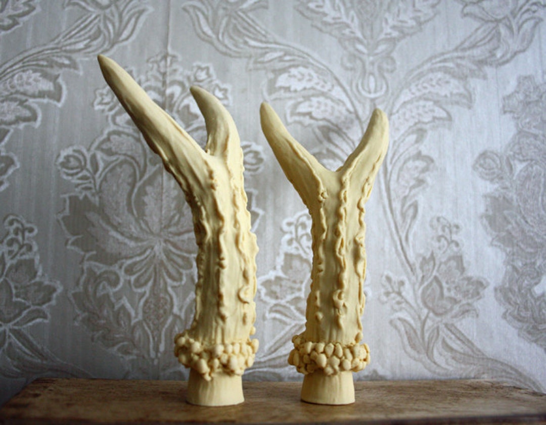 Ivory Resin Deer Horns: Steampunk Headpiece Antlers (5 Pairs) - Etsy
