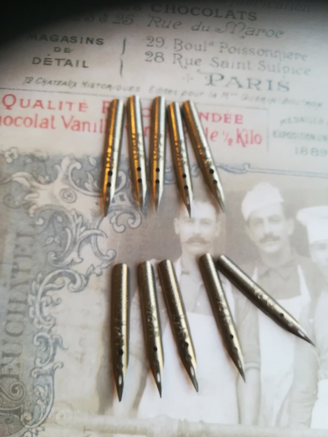 VINTAGE DIP PEN Fountain Pen Pen Nibs Bronze Antique 10 | Etsy