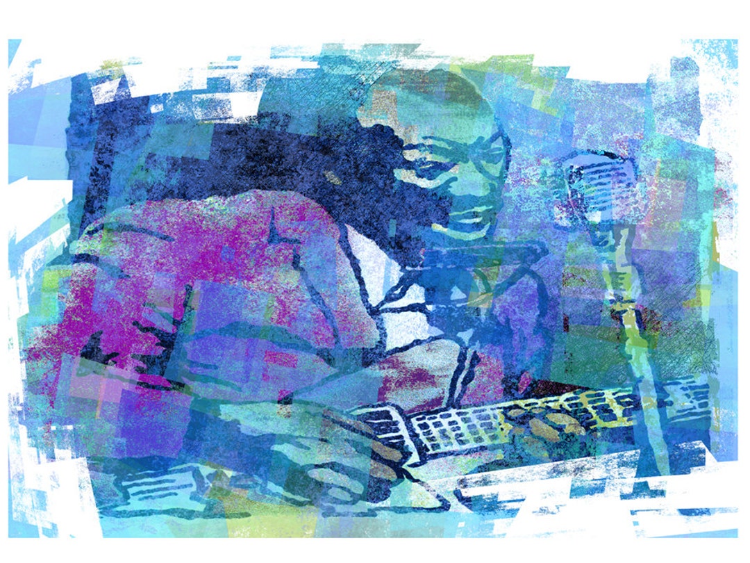 Blues, Guitar Player, Little Jimmy Reed - Limited Edition Giclee Print ...