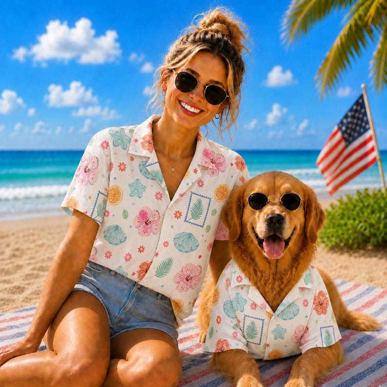 Custom Dog Hawaiian Shirt, Personalized Pet Photo Aloha Shirt, Dog Face ...