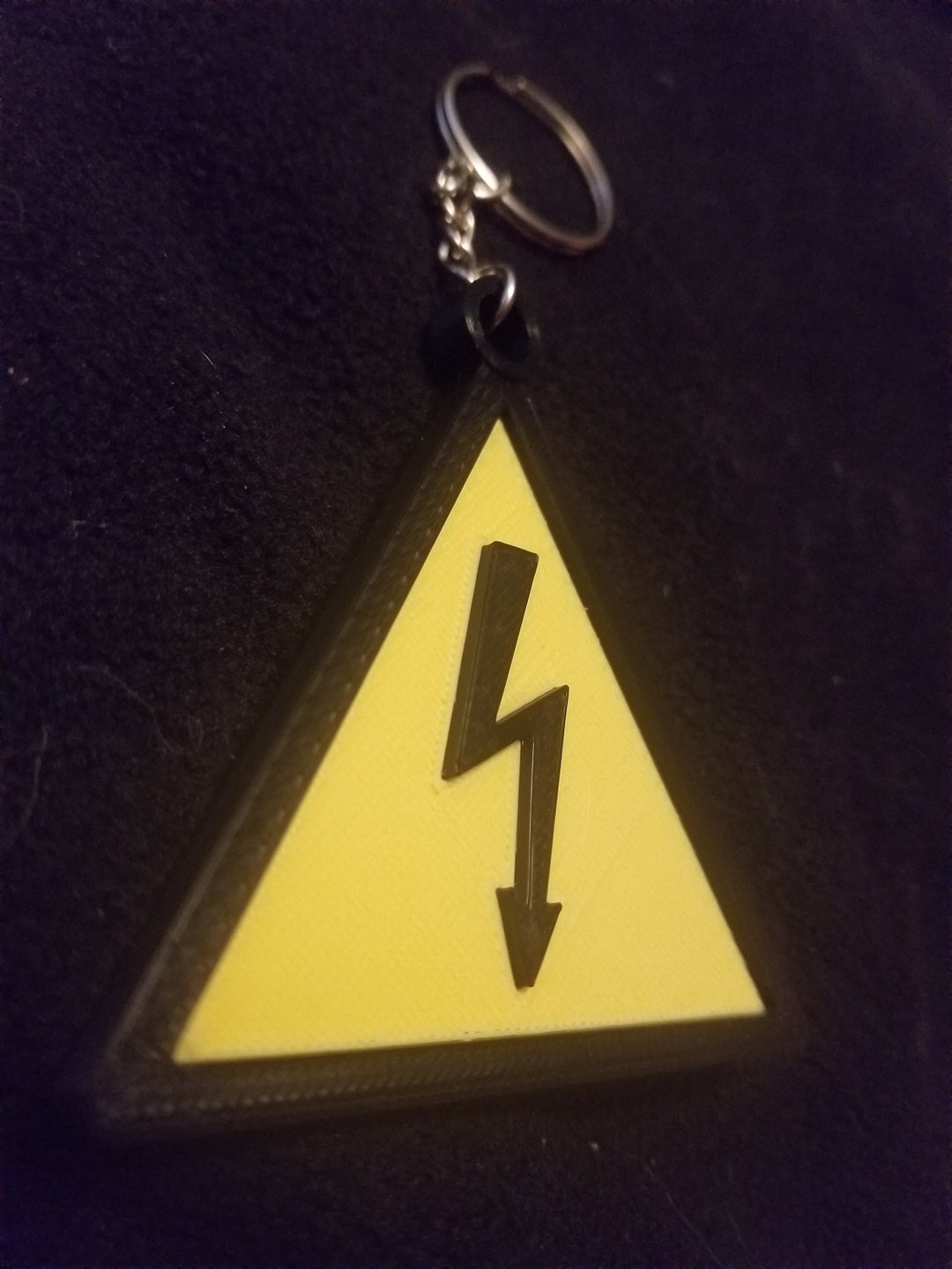 Warning Electric Shock Keychain - Etsy