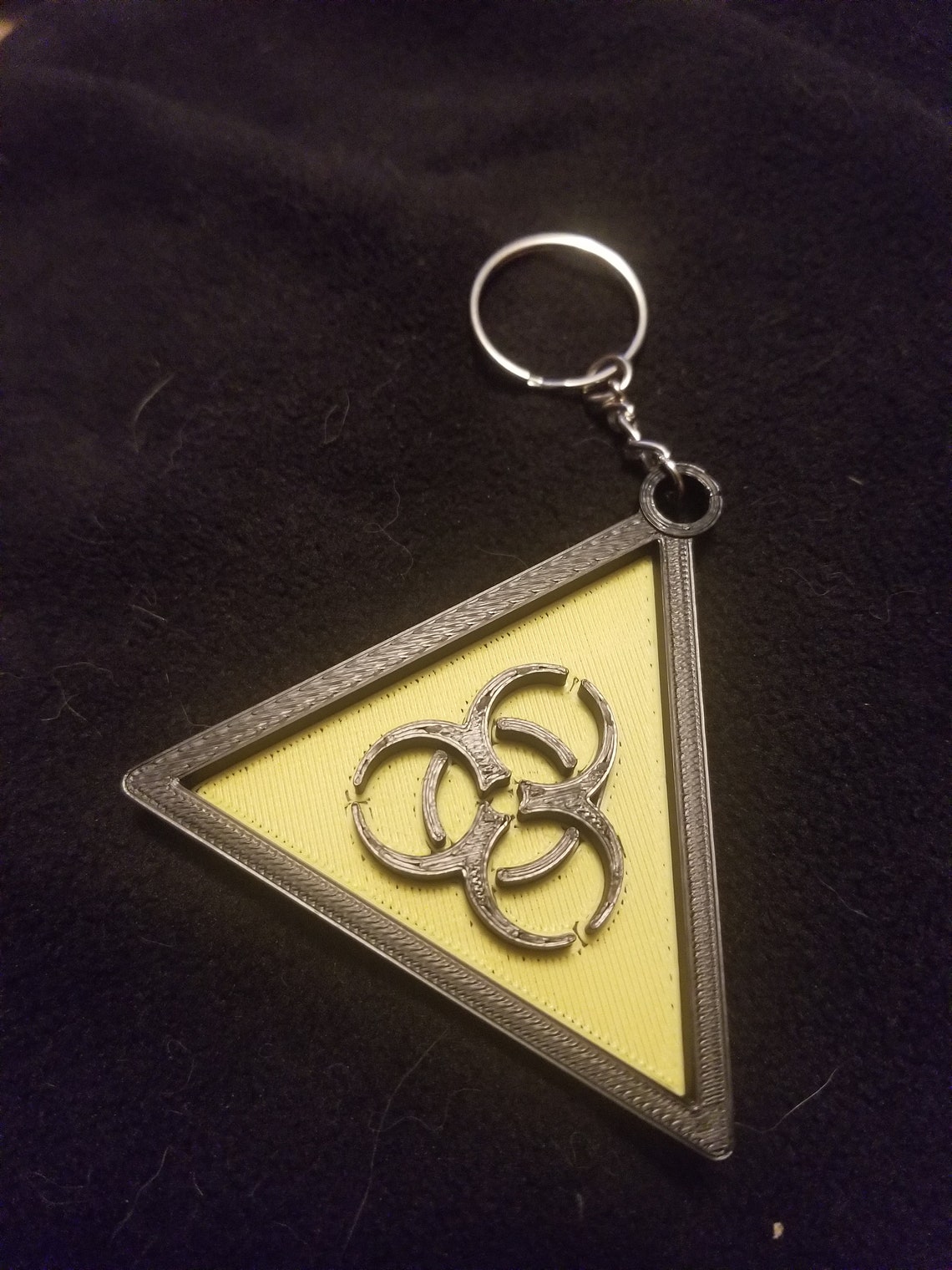 Warning Biological Waste Hazard Keychain - Etsy
