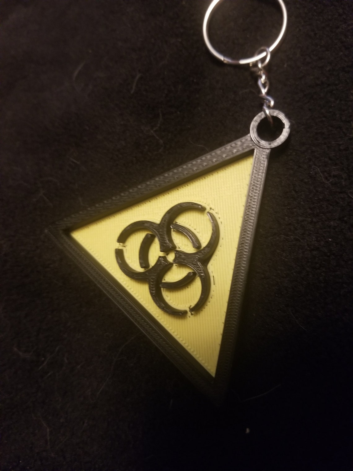 Warning Biological Waste Hazard Keychain - Etsy