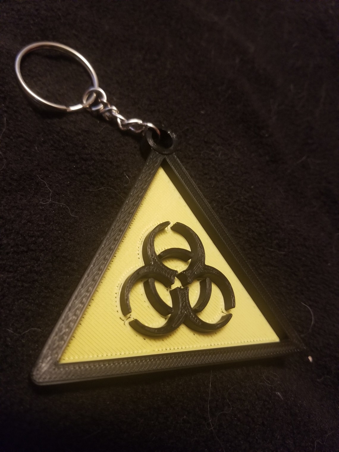 Warning Biological Waste Hazard Keychain - Etsy