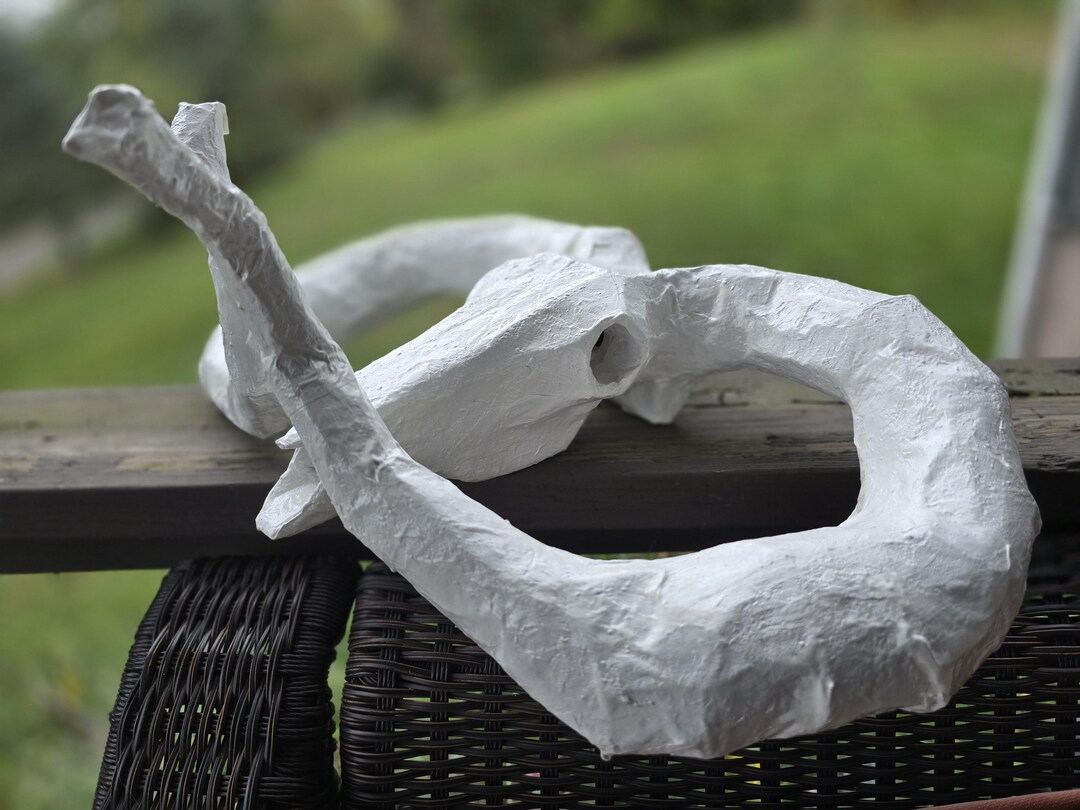 Paper Mache Ram Skull for Wall Hanging or Sculpture - Etsy