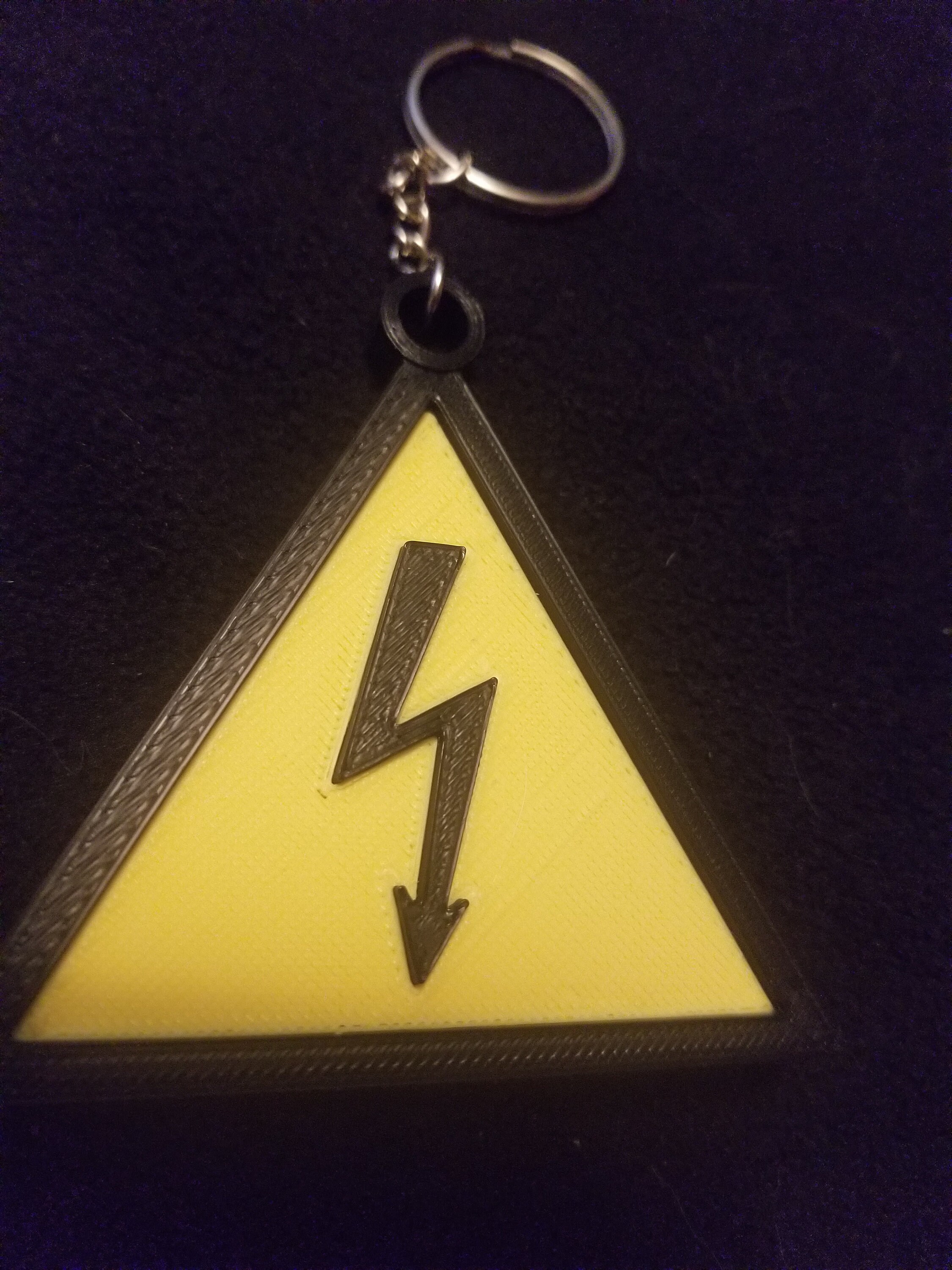 Warning Electric Shock Keychain - Etsy