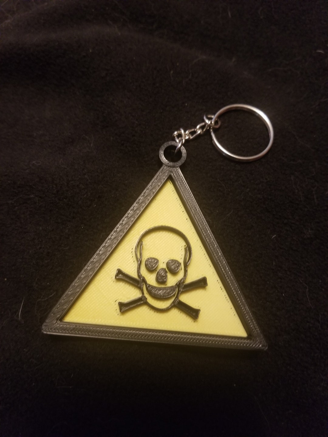 Warning Poison Hazard Keychain - Etsy