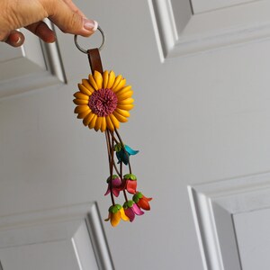 Bella's Colorful Keychain and / or Bag Charm in Yellow - Etsy
