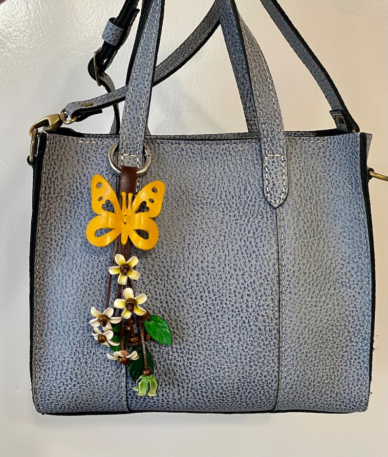 Leather Butterfly Pursecharm in Some Colors - Etsy