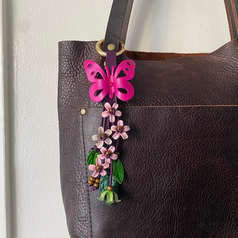 Leather Moth Purse Charm - Etsy