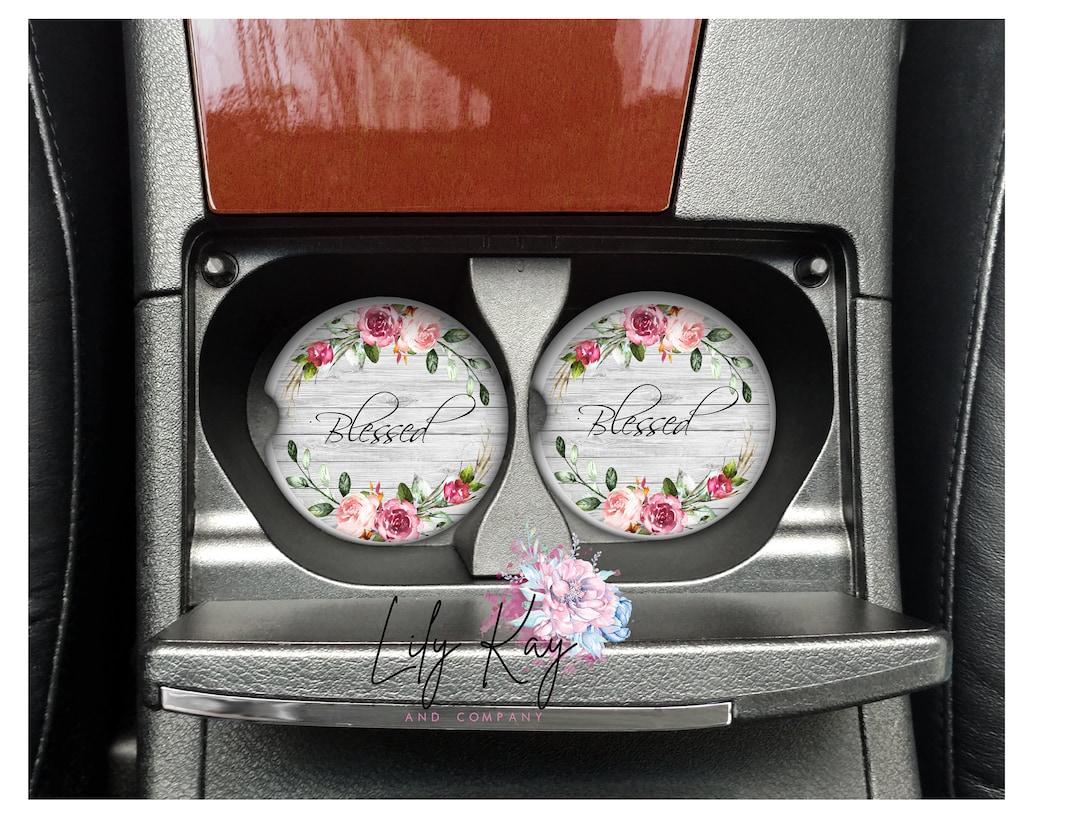 Blessed Car Coaster Religious Quote Car Accessories Cute Car - Etsy